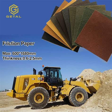 Construction Machinery Loader Oil Soaked Wet Friction Material Paper Dics Friction Material