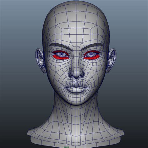 3d Girl Head Model