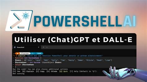 comment utiliser chatgpt avec powershell