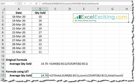 Función LET De Excel Escuela Del Vendedor