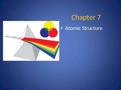 Ppt Chapter 7 Atomic Structure Light Made Up Of Electromagnetic Radiation Waves Of Electric