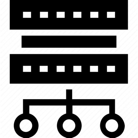 Cluster Computing Connection Diagram Group Network Storage Icon Download On Iconfinder