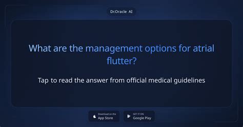 What Are The Management Options For Atrial Flutter