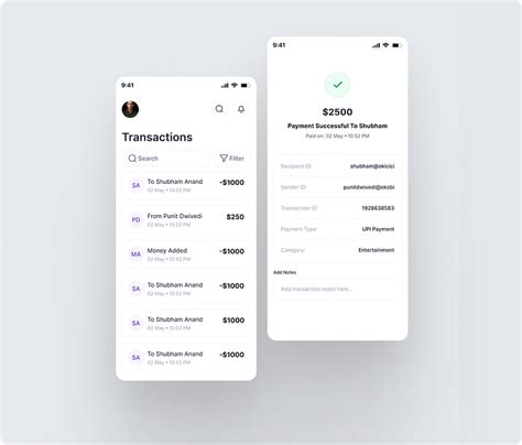 Transaction Ui Design 💜 By Shubham Anand On Dribbble
