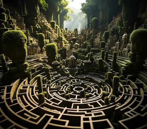 Premium Ai Image Intricate Maze Pattern Variety And Complexity