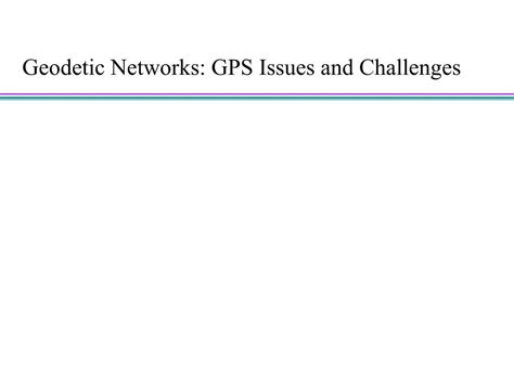 Ppt Geodetic Networks The Supporting Framework Powerpoint