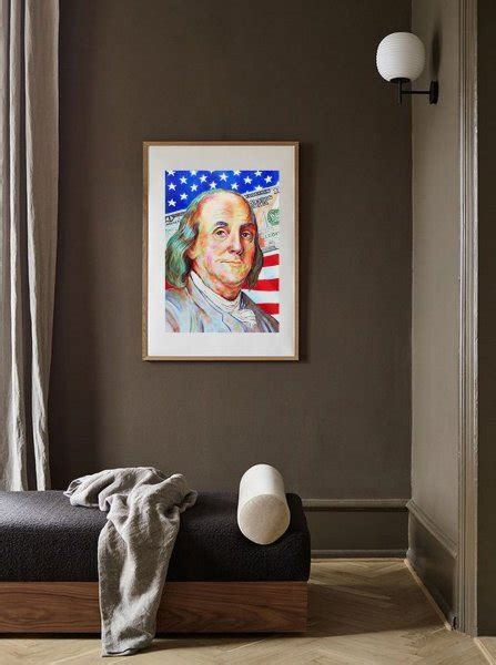 Benjamin Franklin Portrait Painting By Iryna Fedarava