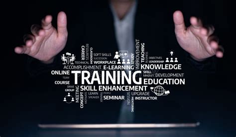 Hands Presenting Concepts Related To Training Education Skill
