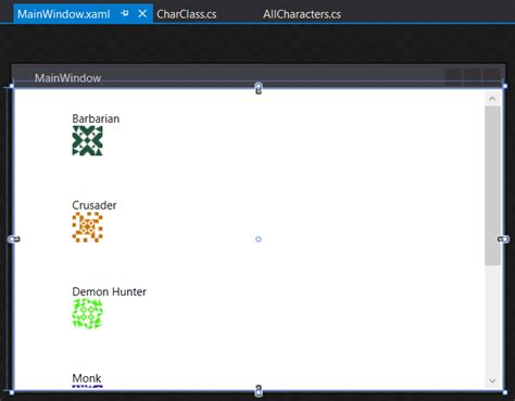 C How Can I See Bound Collection Elements In A Listview At Design