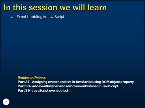 Sql Server Net And C Video Tutorial Event Bubbling In Javascript