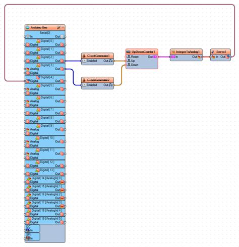 Arduino And Visuino Control Servo With Buttons