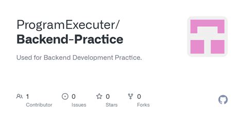 GitHub ProgramExecuter Backend Practice Used For Backend Development Practice