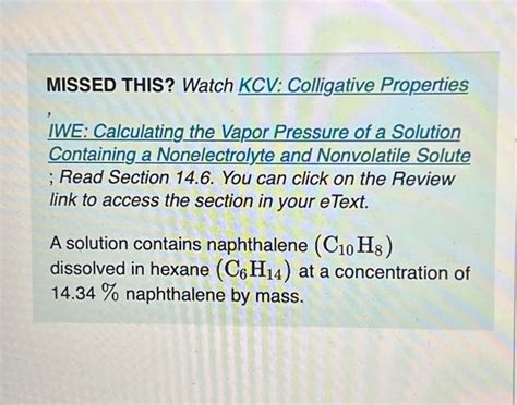 Calculate The Vapor Pressure At 25∘c Of Hexane Above