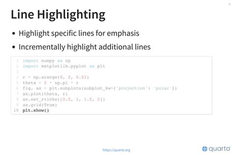 Quarto Presentations With Revealjs