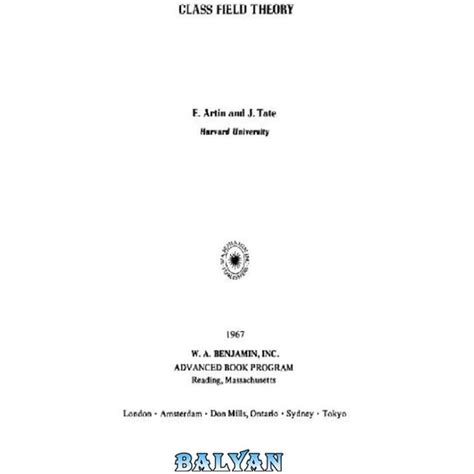 خرید و قیمت دانلود کتاب Class Field Theory ترب