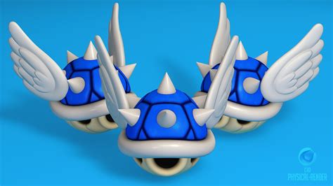 3d Mario Bros Koopa Shell Blue Cinematic Model Turbosquid 2059357
