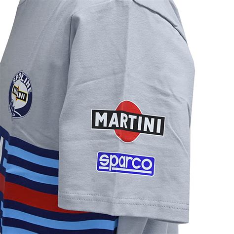 Martini Racing Official T Shirtsgray By Sparco Italian Auto Parts