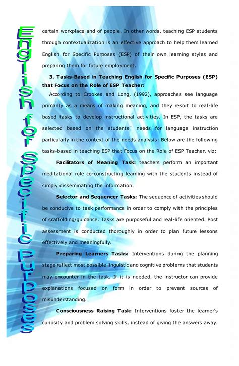 Input Based Output Based And Task Based In Teaching Esp Docx