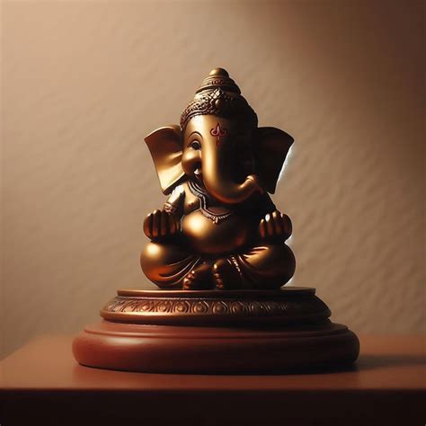Lord Ganesha Idol Premium Ai Generated Image