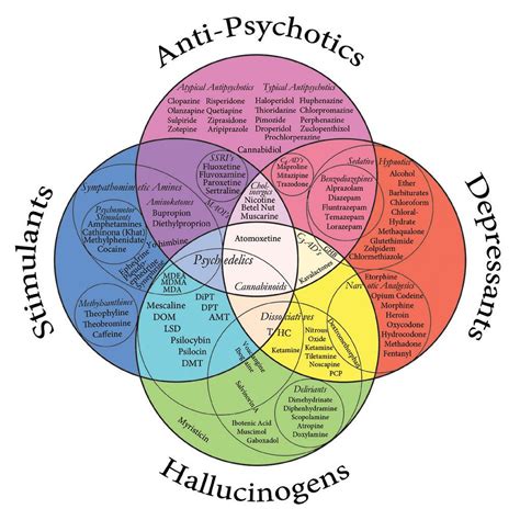 Venn Diagram Of Psychoactive Drugs Artofit