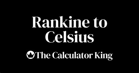 Convert Rankine To Celsius °r To °c Examples And Steps