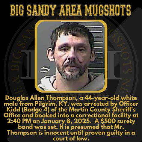 Douglas Thompson Big Sandy Area Mugshots News