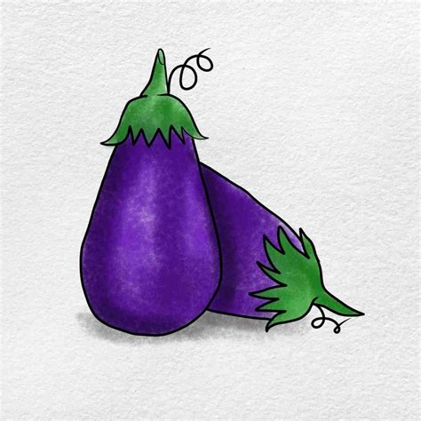Eggplant Drawing Helloartsy