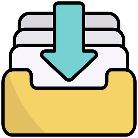 Inbox Generic Outline Color Icon