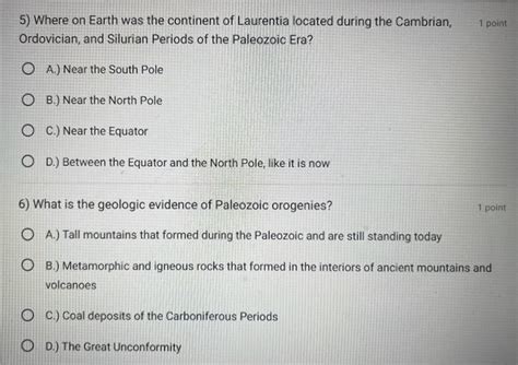 Solved 1 A Fining Upwards Sequence Of Sedimentary Deposits