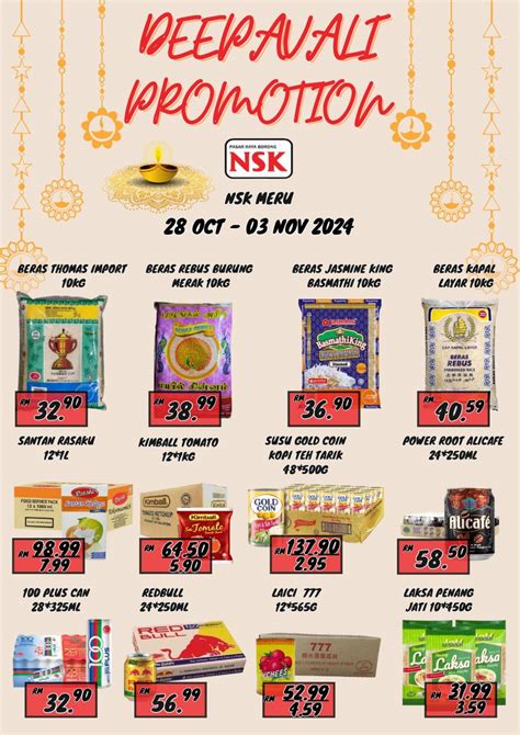 Nsk Meru Deepavali Promotion Exclusive Deals On Groceries Oct Nov