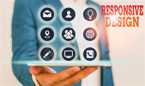 Handwriting Text Writing Responsive Design Concept Meaning Web Page Creation That Makes Use Of