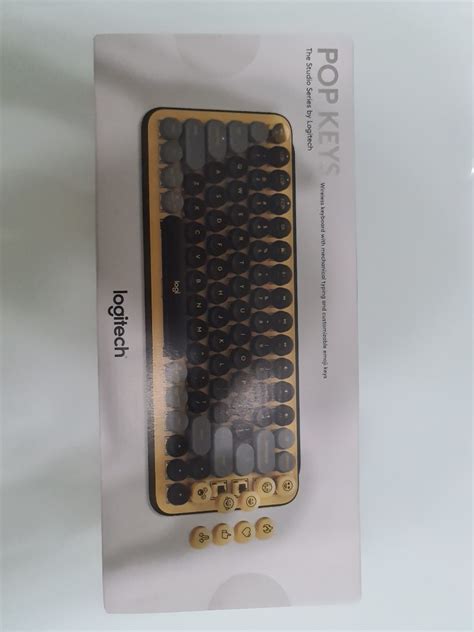 Logitech Pop Mechanical Wireless Keyboard Blast Yellow Computers Tech Parts Accessories
