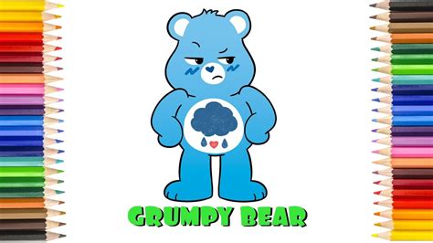 How To Draw Grumpy Bear From Care Bears Unlock The Magic Youtube