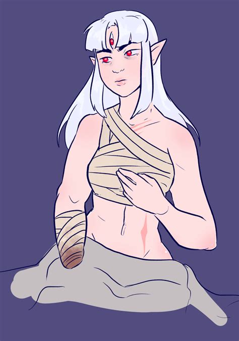 Rule 34 3 Eyes Amputee Bandage Bandages Bandages Around Chest Digital