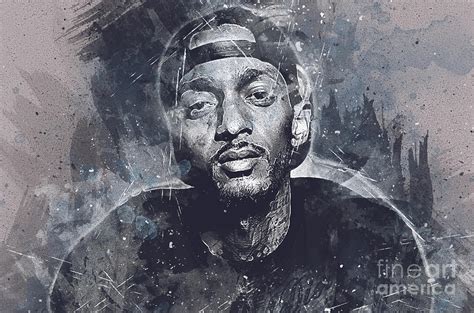 Nipsey Hussle Sketch Artwork Digital Art By Gng Bros Fine Art America