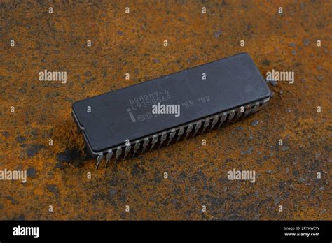 Kyiv Ukraine August 2 2023 Intel 287 Floating Point Unit