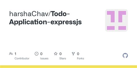 Github Harshachavtodo Application Expressjs