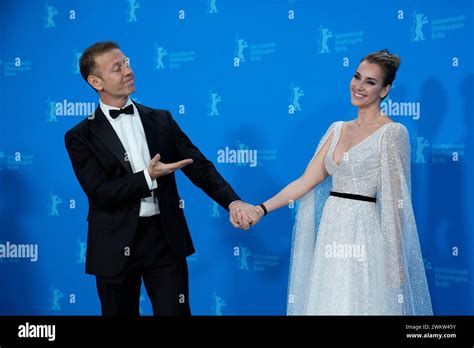 Actors Rocco Siffredi Left And Rosa Caracciolo Right Pose For Media At A Photo Call For The