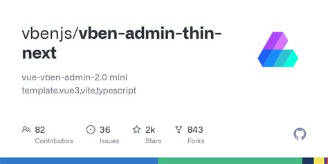 Vben Admin Thin Nextdynamicinfovue At Main · Vbenjsvben Admin Thin Next · Github