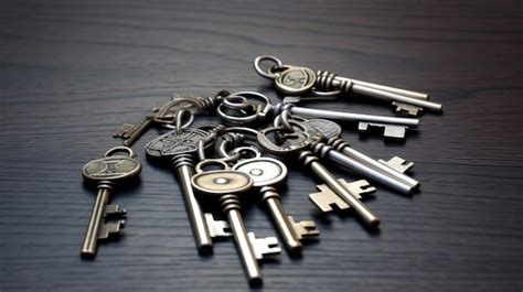 Premium AI Image Keys Business Concept To Unlock Potential Key To Success Or Financial