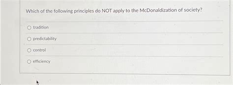 Solved Which Of The Following Principles Do Not Apply To The