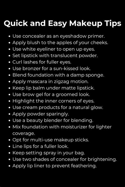 20 Quick And Easy Makeup Tips You Need To Know Face Makeup Tips