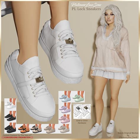 Pl Lock Sneakers Cas The Sims 4 Create A Sim Curseforge