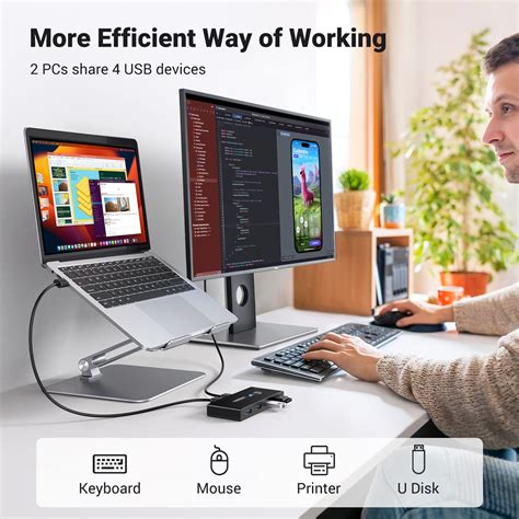 Ugreen 30768 Usb 3 0 4 Port Switch Otc Lk