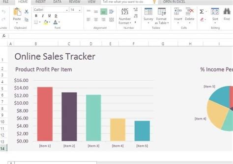 Online Sales Tracker Template For Excel Online