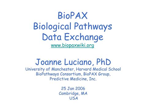 Ppt Biopax Encapsulation Of Biological Pathway Data Powerpoint