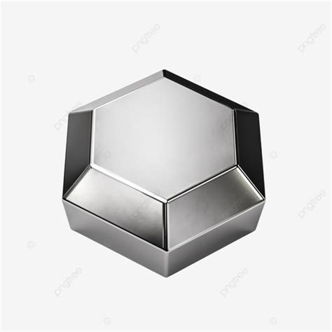 3d Rendering Image Of Hexagon Solid Shape Mockup 3d Illustration 3d