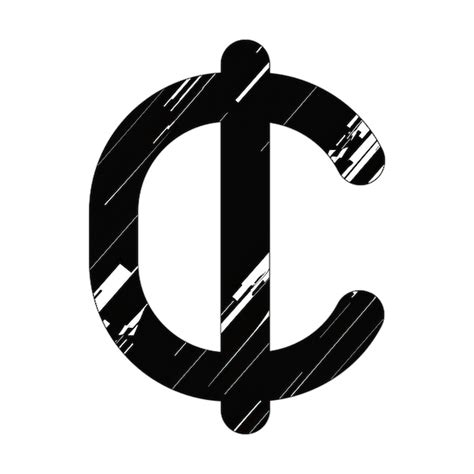 Premium Photo Cedi Sign Icon Black And White Diagonal Texture