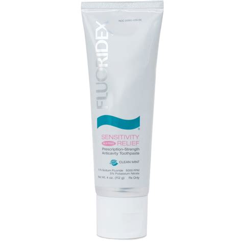 Fluoridex Sensitivity Relief Sls Free Toothpaste 11 Sodium Fluoride 5 Potassium Nitrate 5000