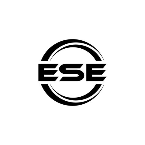 Ese Letter Logo Design In Illustration Vector Logo Calligraphy